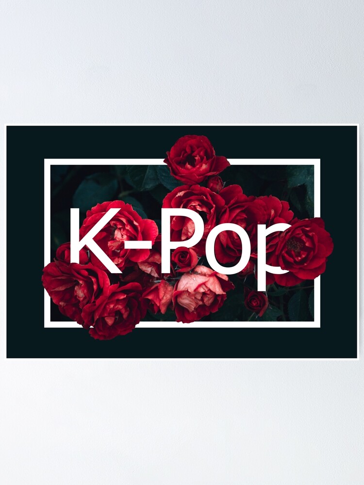 "K-pop flower frame" Poster for Sale by marcelapaz7 | Redbubble