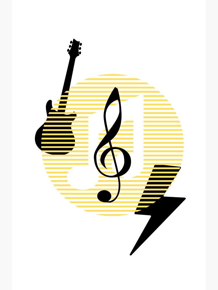 "Music is my life, Music is my life, Music forever, Guitar" Sticker for ...