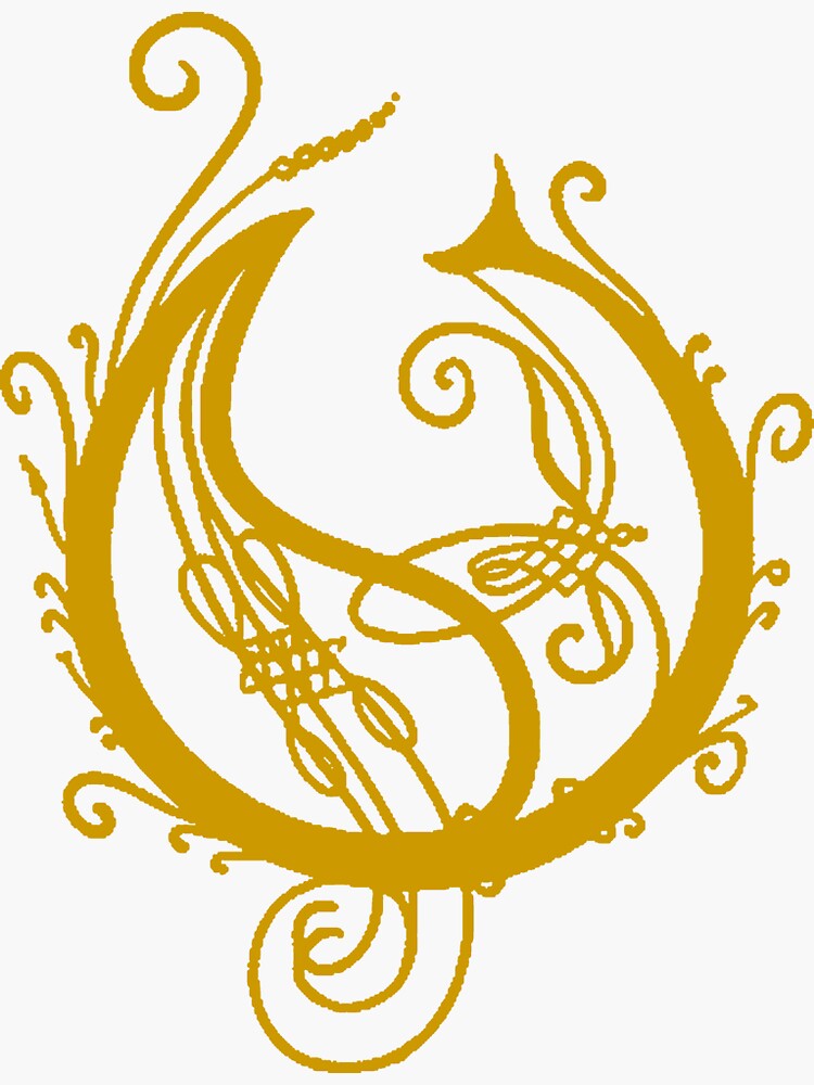 "yellow Opeth logo" Sticker for Sale by casstom | Redbubble