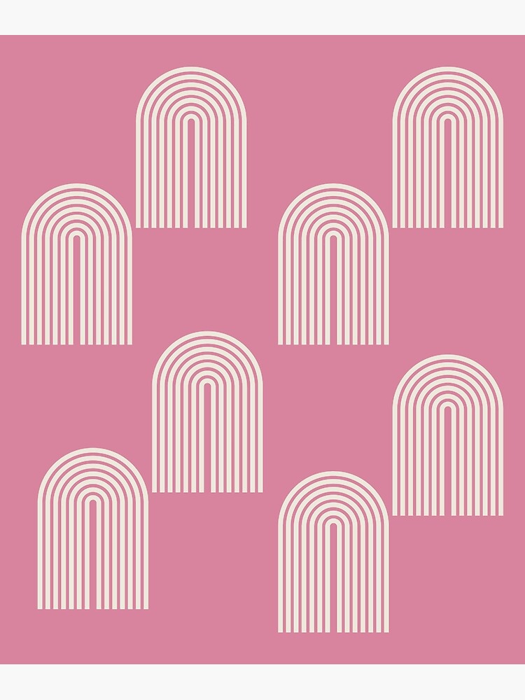 "Boho Pink Line Art" Poster for Sale by brookemiller801 | Redbubble