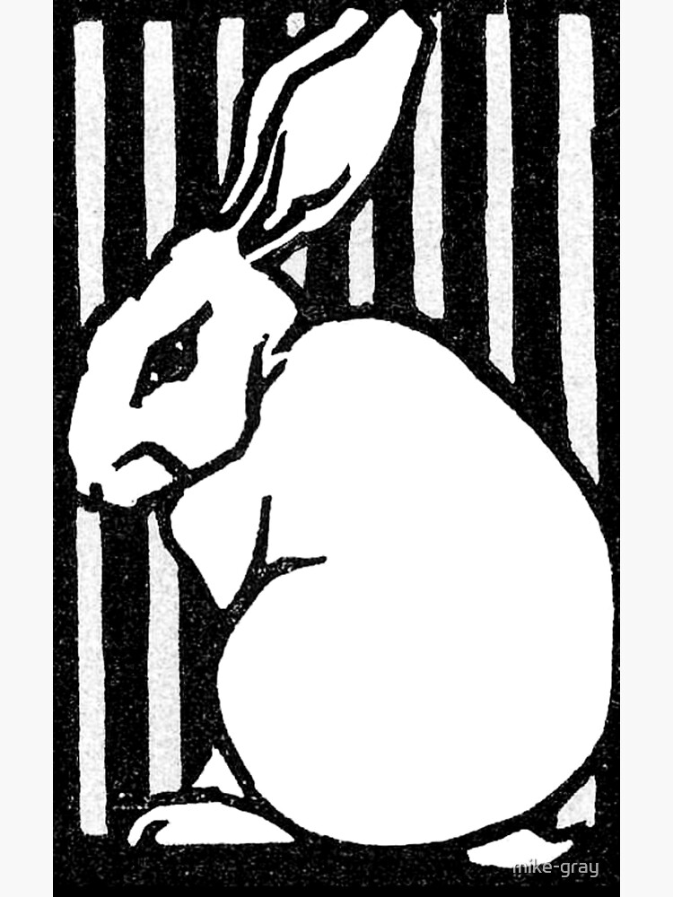 "Mean Bunny" Sticker for Sale by mike-gray | Redbubble