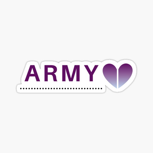 "Army BTS" Sticker for Sale by B-sutil | Redbubble
