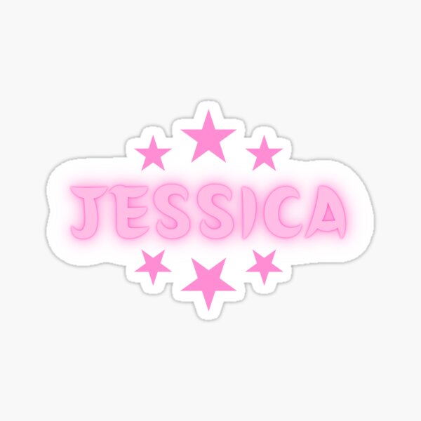 "Lovely Girl Named Jessica" Sticker for Sale by PatternsUp | Redbubble