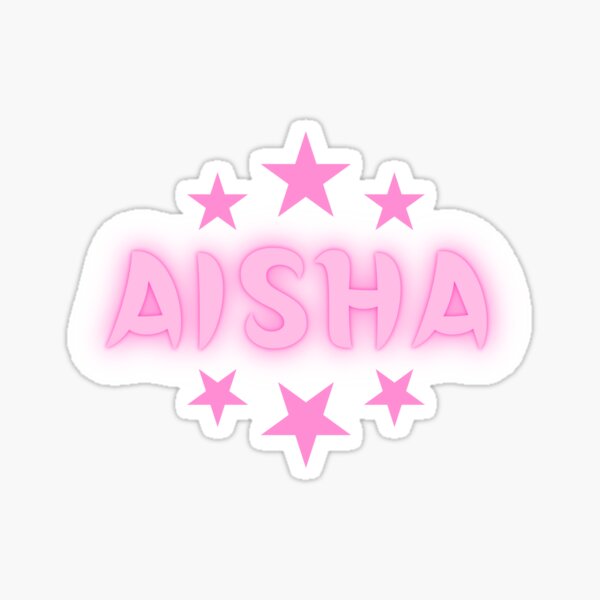 "Lovely Girl Named Aisha" Sticker for Sale by PatternsUp | Redbubble