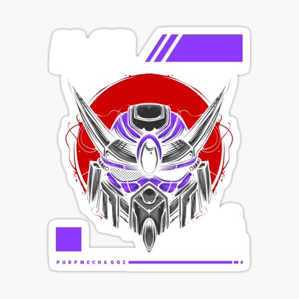 "MECHA HEAD 02" Sticker for Sale by BerkahSerawung | Redbubble
