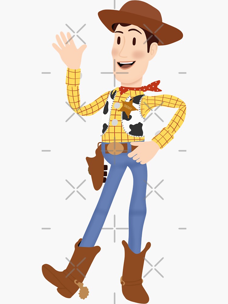 "Cute cowboy sheriff howdy" Sticker for Sale by jazzcats | Redbubble