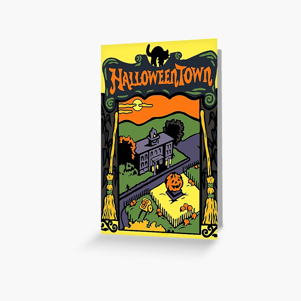 "Halloween Town Book" Poster for Sale by airbearornelas | Redbubble