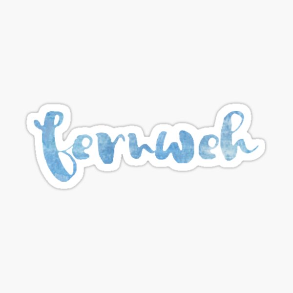 "Fernweh" Sticker for Sale by aroha93 | Redbubble