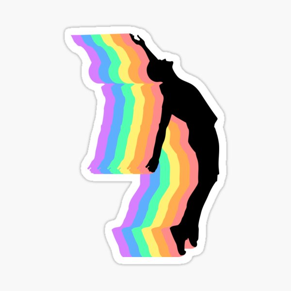 "Rainbow Man" Sticker for Sale by noisydesign | Redbubble