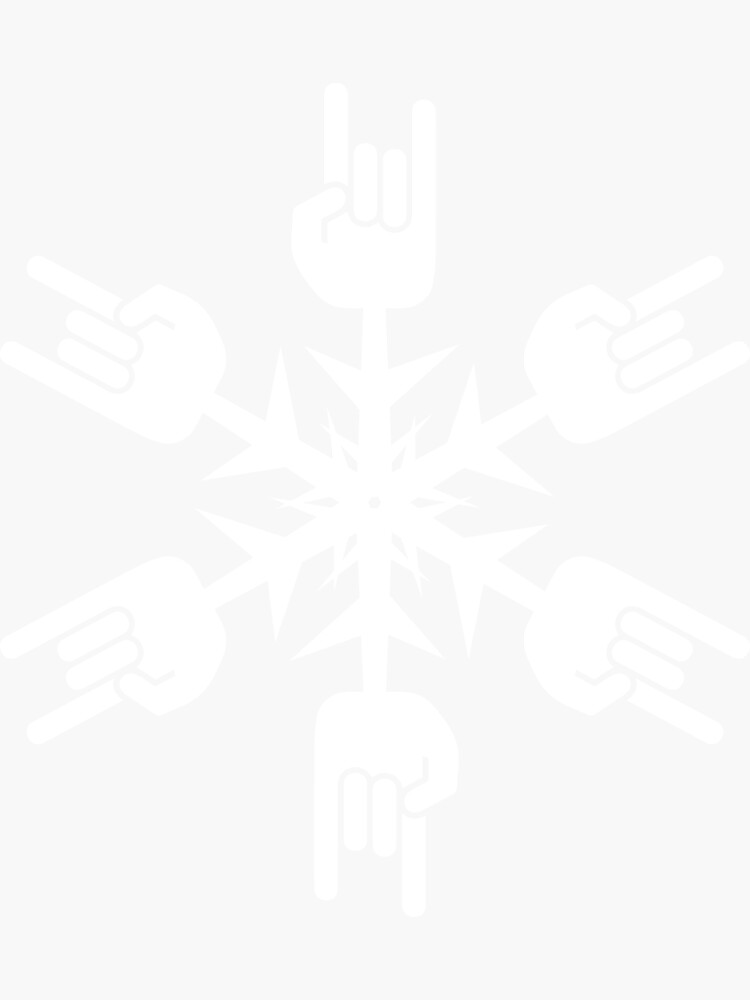 "Snowflake Sign Language Funny Pajama Christmas Gift Men Women" Sticker for Sale by NaiomiMercer ...