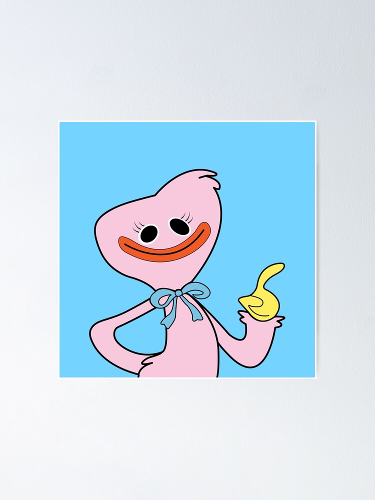 Póster «Huggy Wuggy Cartoon Pink Female - Poppy Playtime» de Cartoon ...