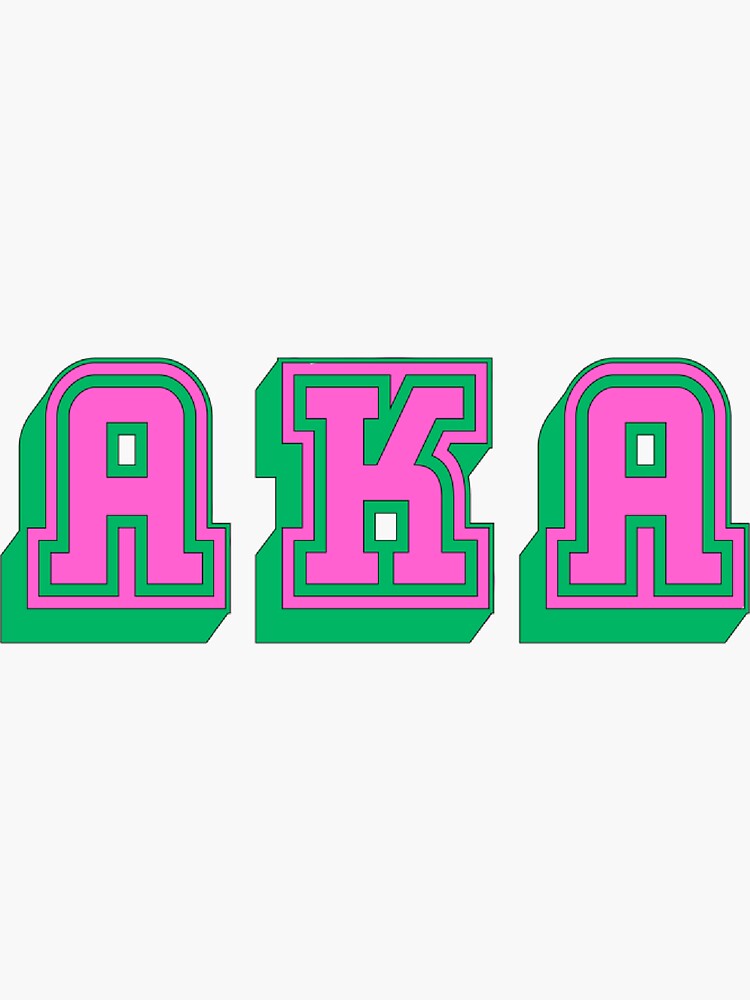 "Letter Decal AKA " Sticker for Sale by levystickers | Redbubble