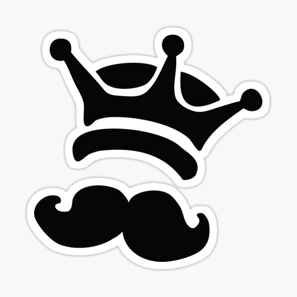 "king of swag crown" Sticker by huggymauve | Redbubble