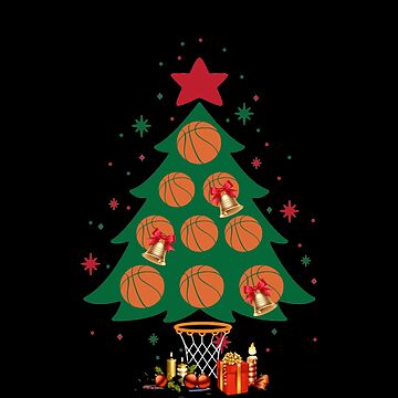 "BasketBall Christmas Tree" Greeting Card for Sale by TheCarrier ...