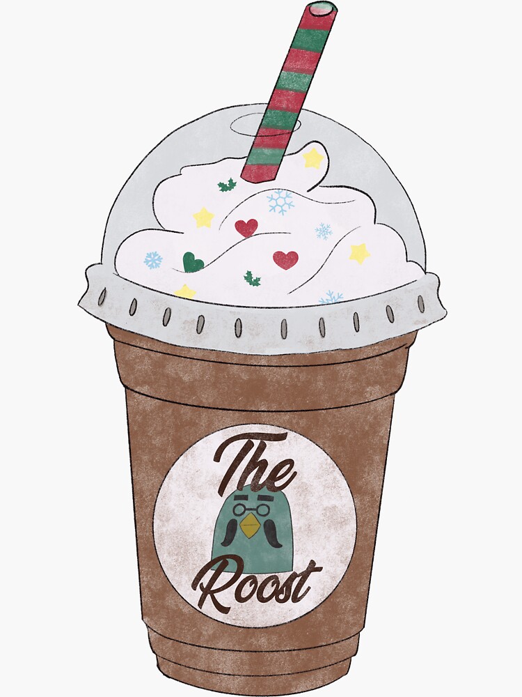 "The Roost Christmas Coffee" Sticker for Sale by woomyhannah | Redbubble