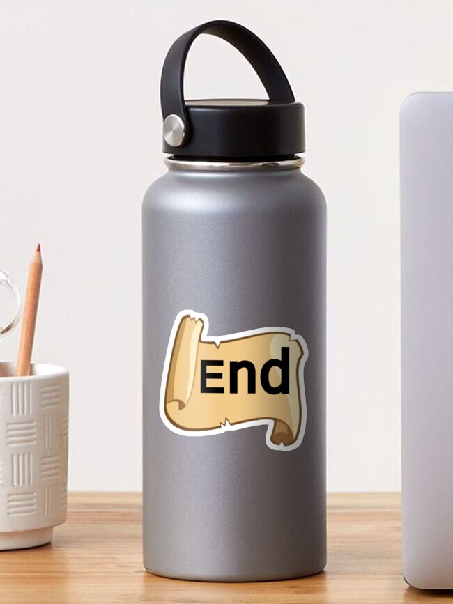 "End" Sticker by khaledjmal | Redbubble