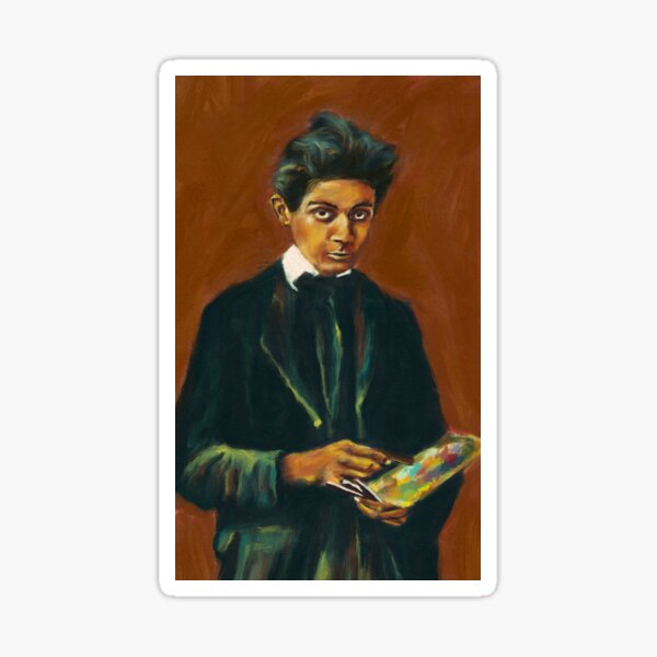 "Young Egon Schiele" Sticker for Sale by sonchodien | Redbubble