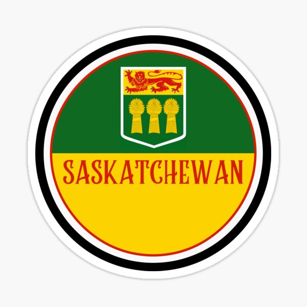 "Canadian Province of Saskatchewan" Sticker for Sale by FedSherDesign ...