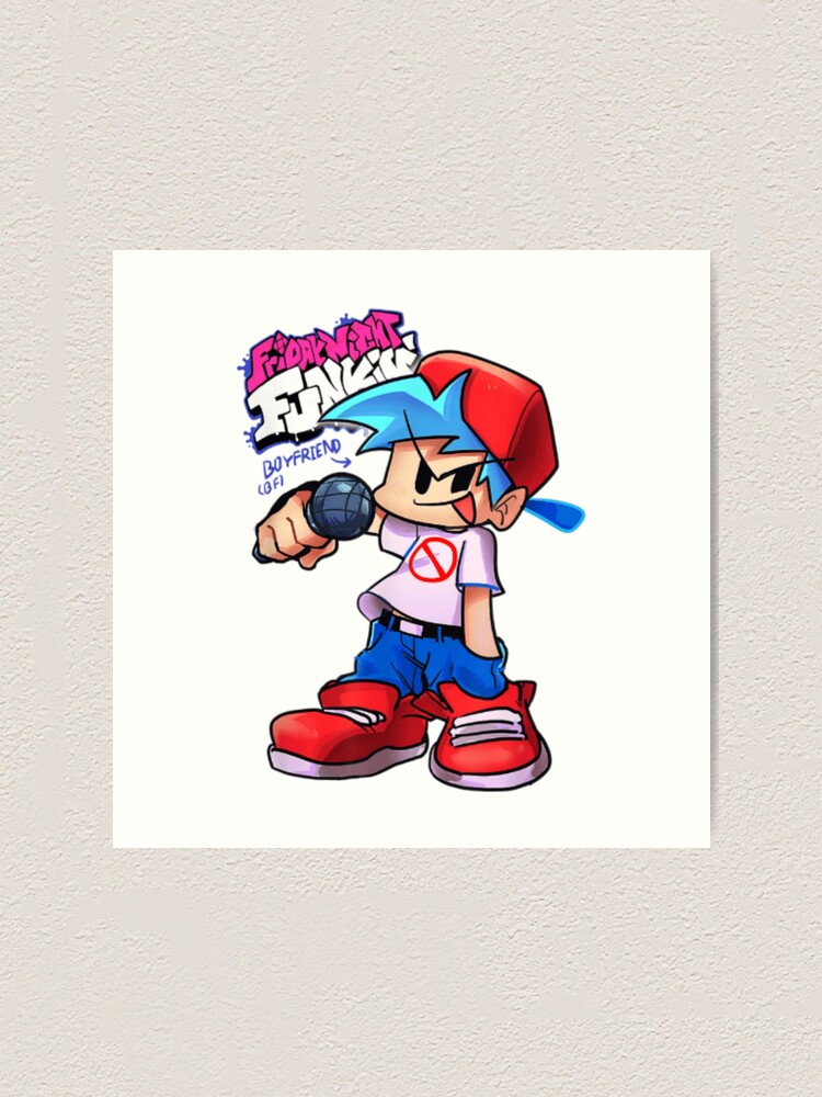 "Friday Night Funkin - Fnf Boyfriend" Art Print for Sale by ducany ...