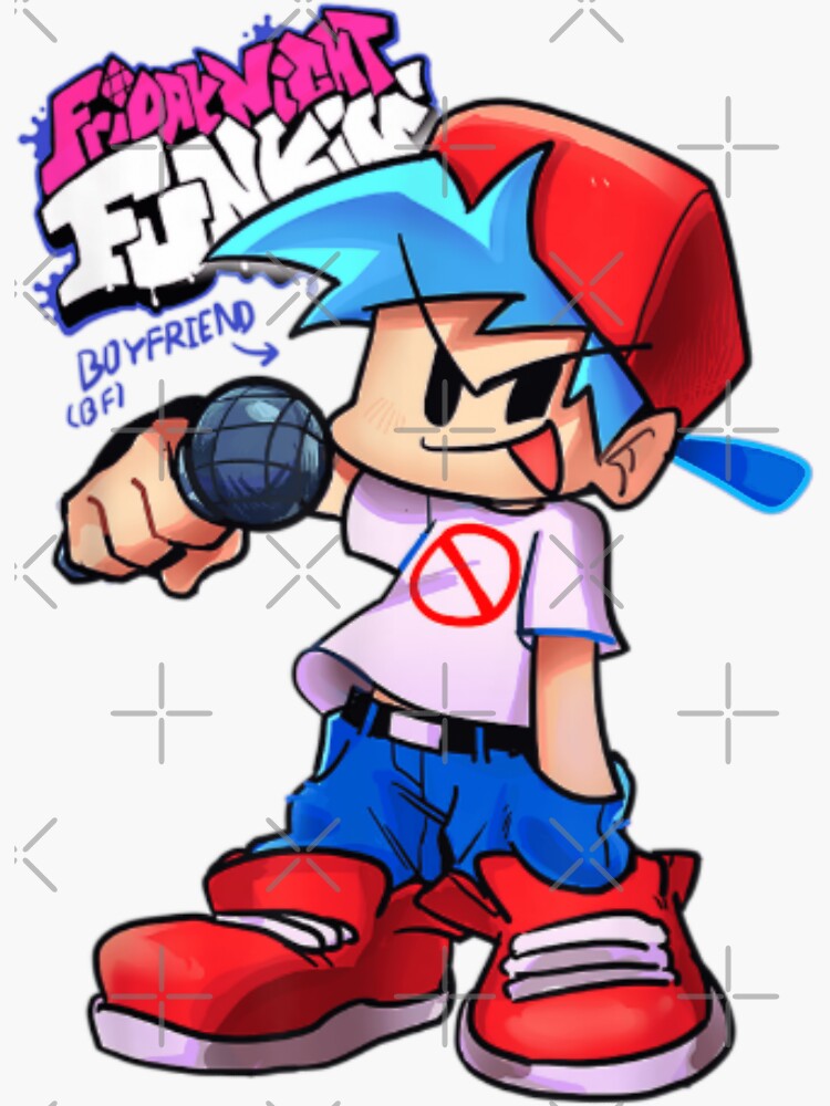 "Friday Night Funkin - Fnf Boyfriend" Sticker for Sale by ducany ...