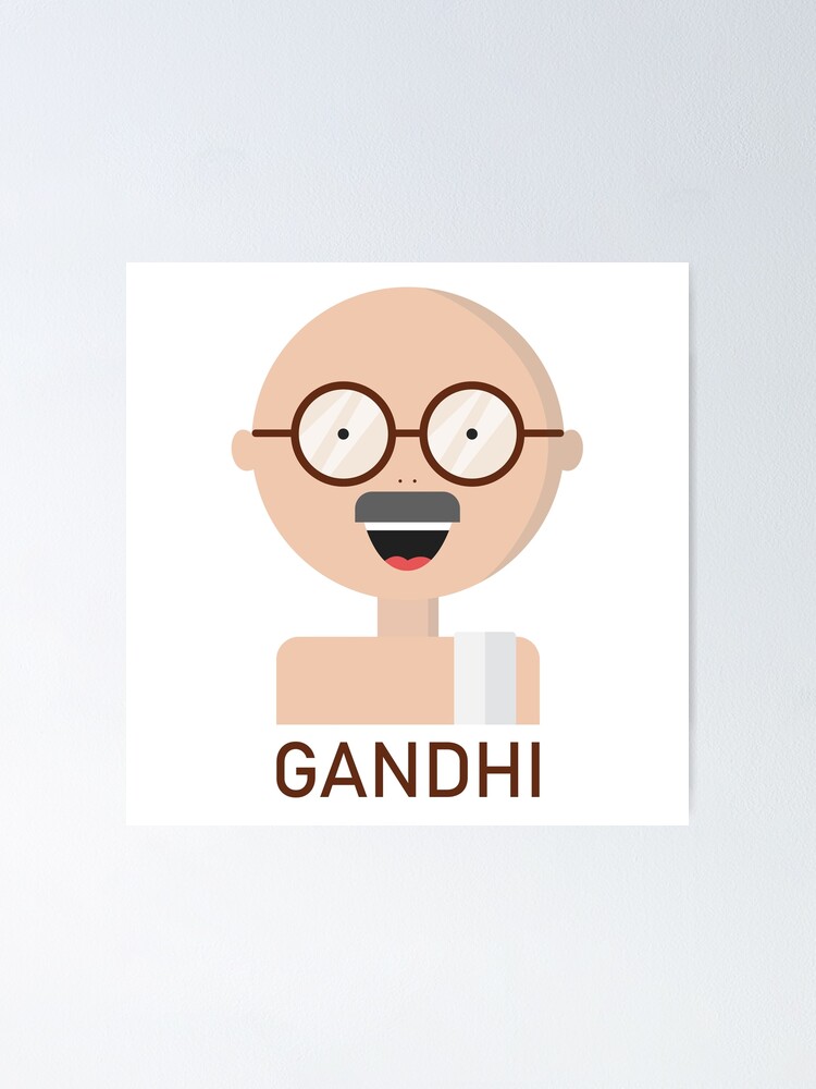 "Mahatma Gandhi Pattern" Poster for Sale by darshandraws | Redbubble