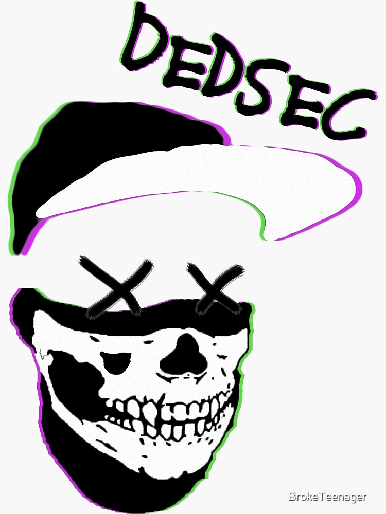 "DedSec graffiti art" Sticker for Sale by BrokeTeenager | Redbubble