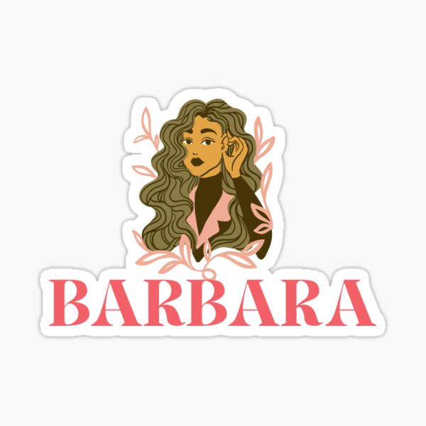 "Barbara Name Design" Sticker by Ishandeck | Redbubble