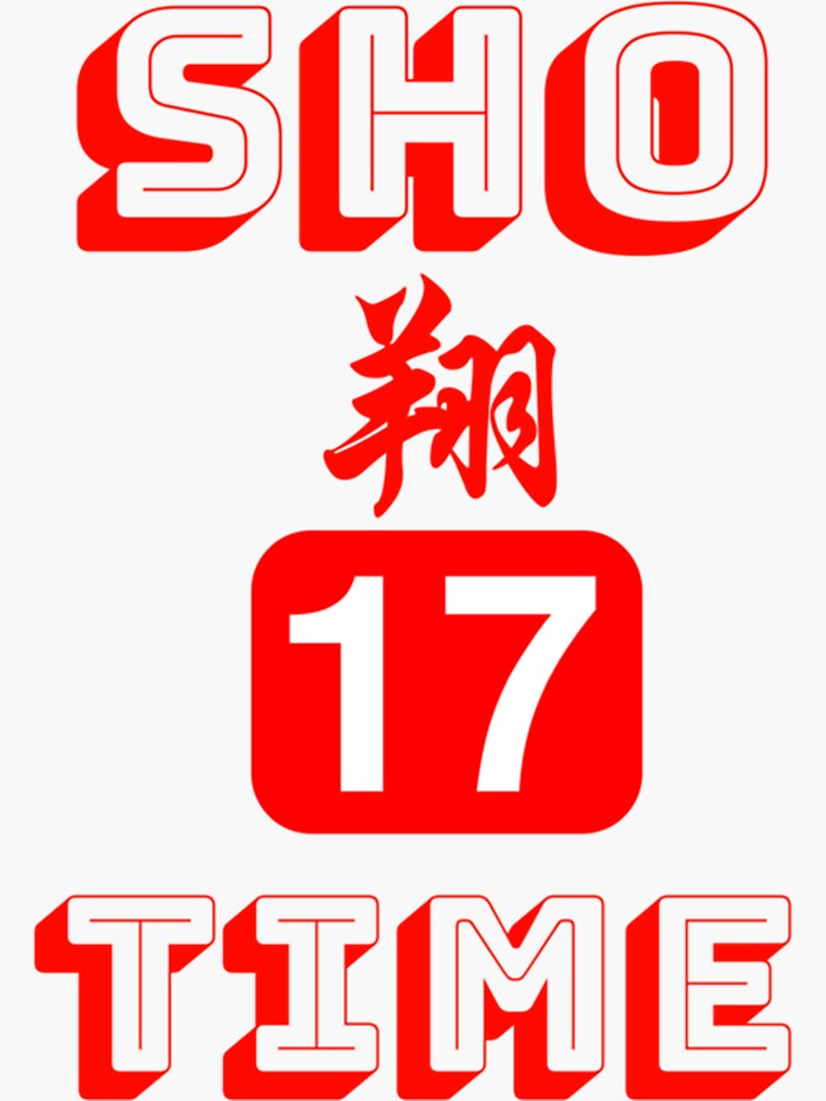 "SHO TIME 17 SHOHEI OHTANI " Sticker for Sale by ABandOfHope | Redbubble