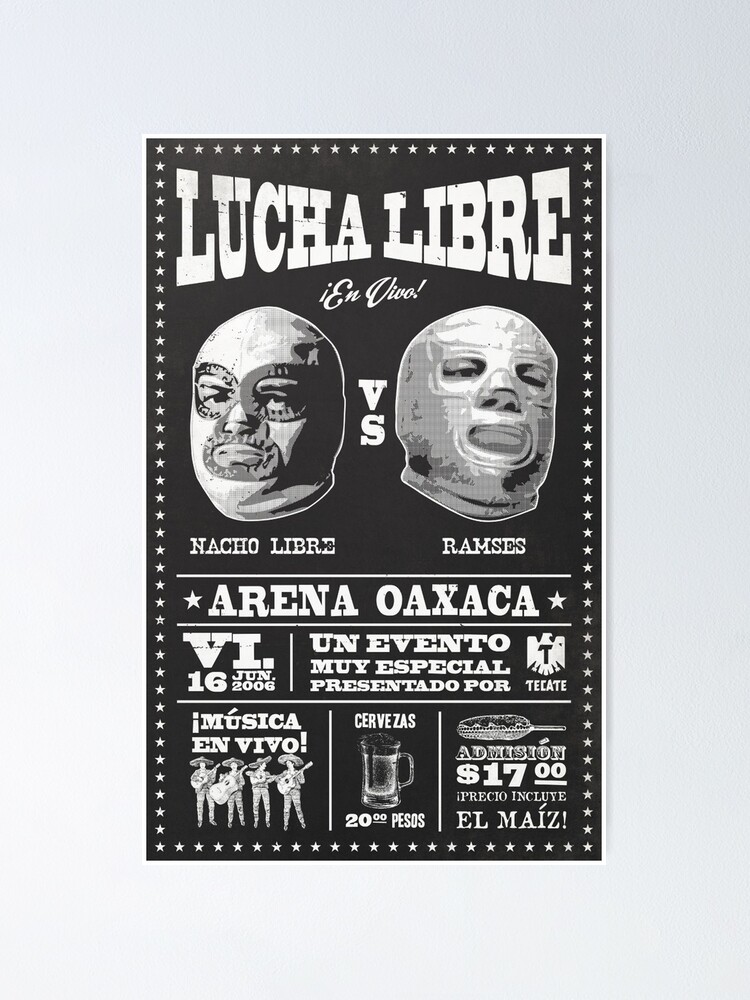 "Nacho Libre" Poster for Sale by DeniseJrh | Redbubble