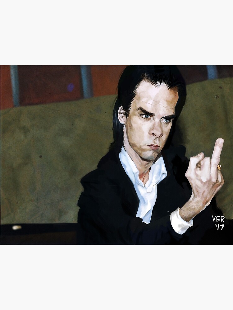 "Nick Middle Finger Cave" Poster for Sale by victorroa | Redbubble