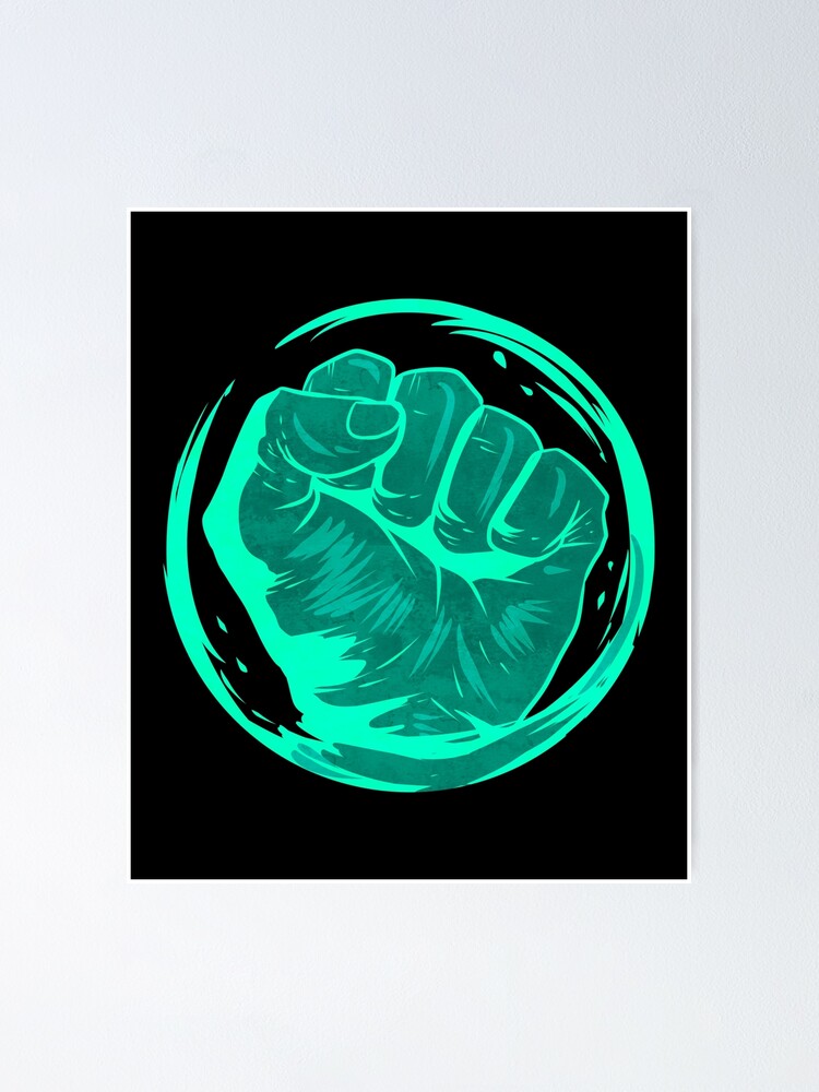 "Raising your left hand logo - the Left-hander" Poster for Sale by ...