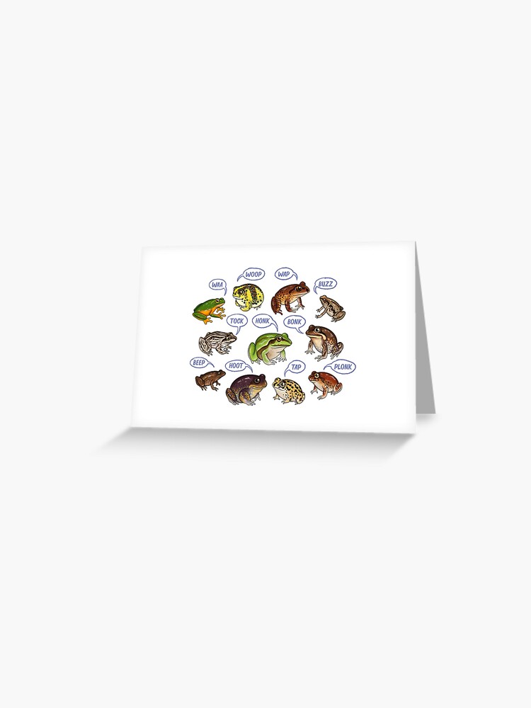 "Frog Love Songs" Greeting Card for Sale by miss-varanus | Redbubble