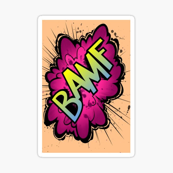 X Men Inspired Vinyl Sticker Bamf Vinyl Sticker Nightcrawler Inspired ...