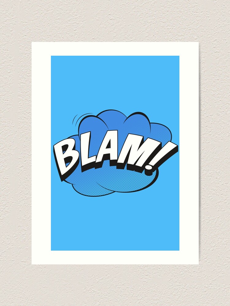 "BLAM! Explosive Pop Art Illustration - Cartoon Smoke Cloud Vector ...