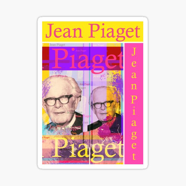 "Jean Piaget portrait, famous researcher and biologist" Sticker for ...