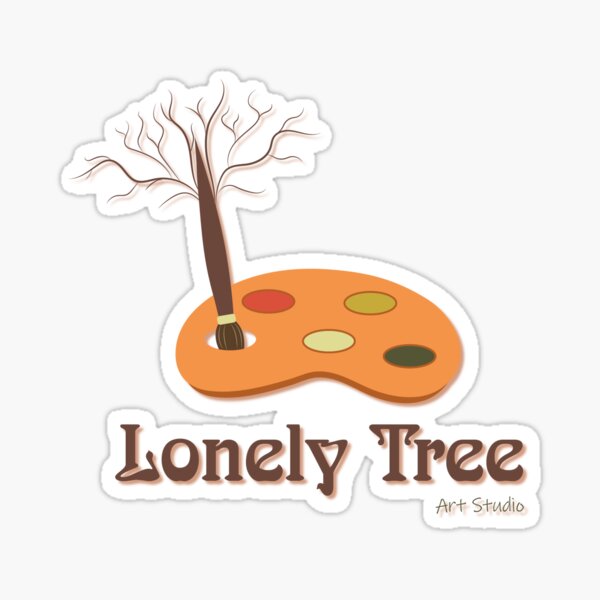 "Lonely Tree Logo" Sticker for Sale by LonelyTree25 | Redbubble