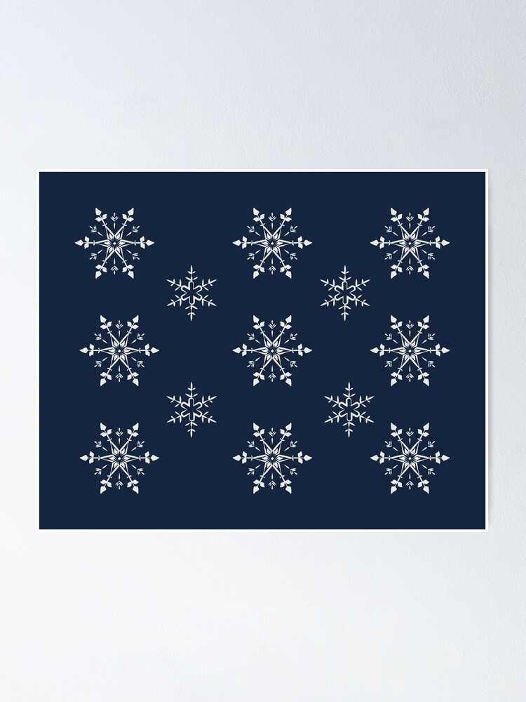 "Snowflakes" Poster for Sale by cutepsyche | Redbubble
