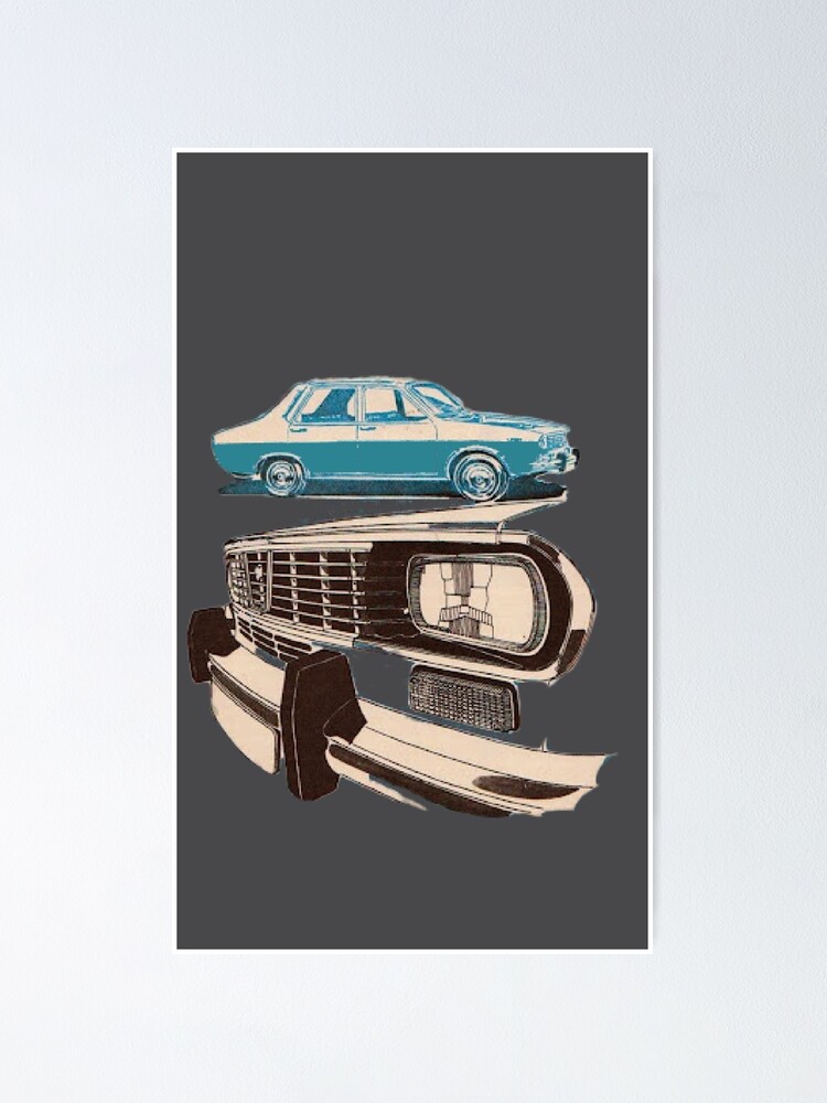 "Vintage Car Dacia 1300" Poster by Constantinart | Redbubble
