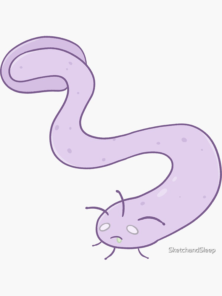 "Slime Eel [OC]" Sticker for Sale by SketchandSleep | Redbubble