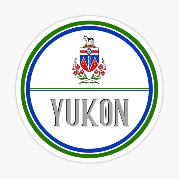 "Canadian Territory of Yukon" Sticker for Sale by FedSherDesign | Redbubble