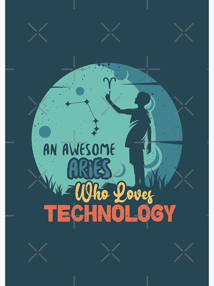 An Awesome Aries Who Loves Technology Premium Matte Vertical Poster sold by Islam Mohamed | SKU ...