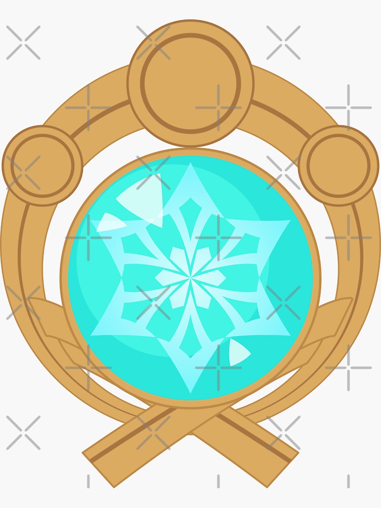 "Genshin Impact Inazuma Vision - Cryo" Sticker for Sale by GachaSlave ...