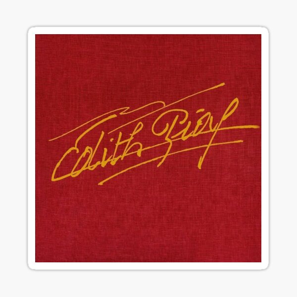 "Édith Piaf Signature Special Edition" Sticker for Sale by umutozturk ...