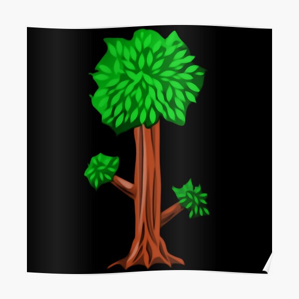 "Terraria Tree " Poster for Sale by Themagicianfox | Redbubble