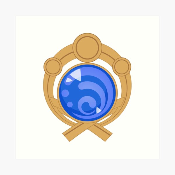 "Genshin Impact Inazuma Vision - Hydro" Art Print for Sale by ...