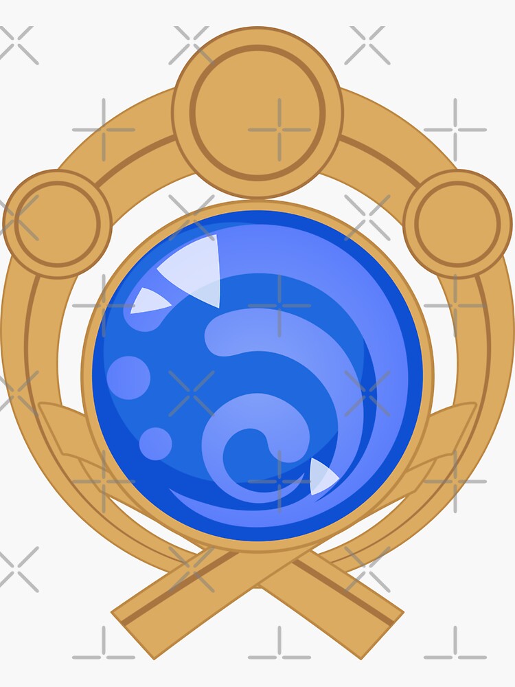"Genshin Impact Inazuma Vision - Hydro" Sticker von GachaSlave | Redbubble