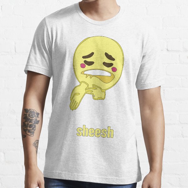 "sheesh face, sheesh emoji, biting lip emoji, " T-shirt for Sale by ...