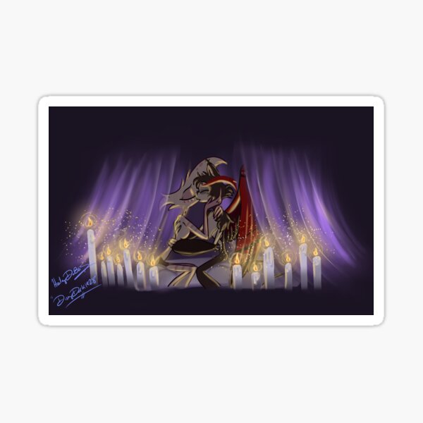 "HuskerDust Candlelit Kiss" Sticker for Sale by disneydork1928 | Redbubble
