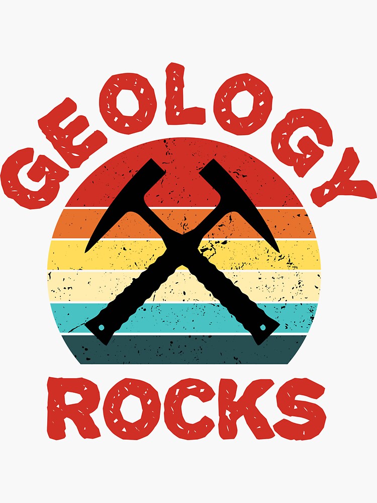" Geology Rocks Retro Vintage" Sticker for Sale by All-Patterns | Redbubble