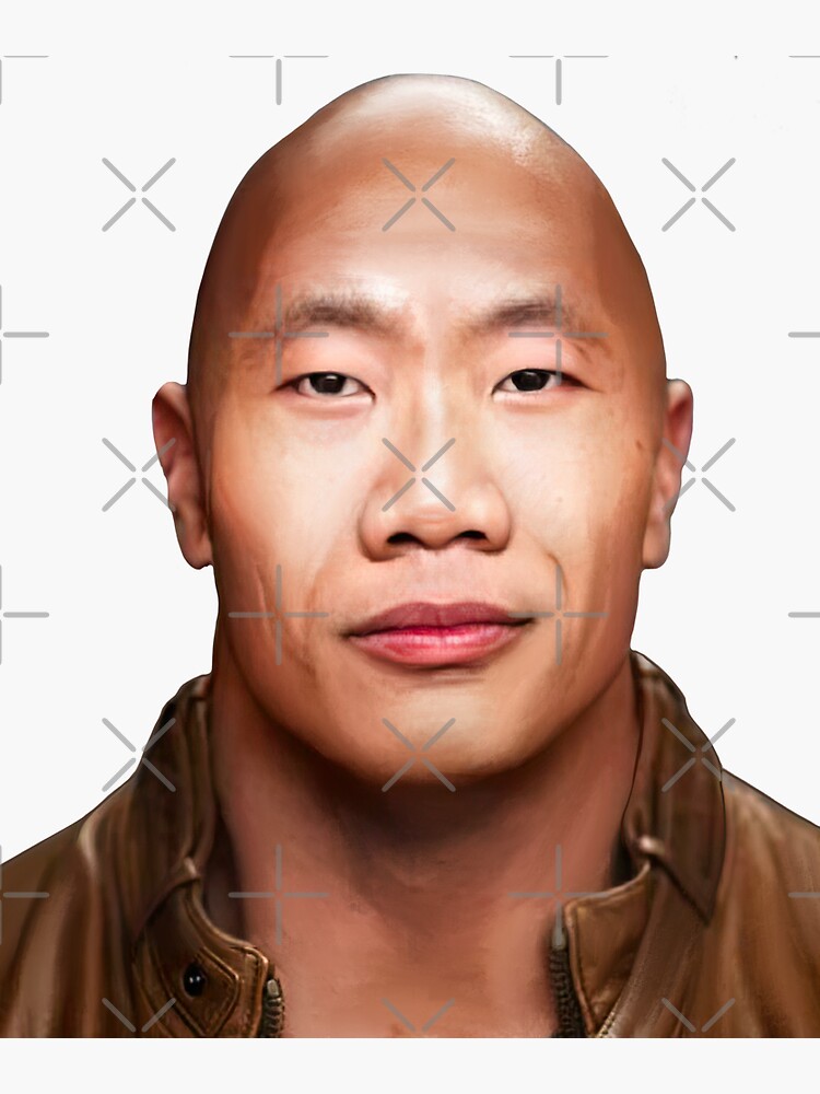 Pegatina «Dwayne The Wok Johnson -The Wock in Chinese Social Credit ...